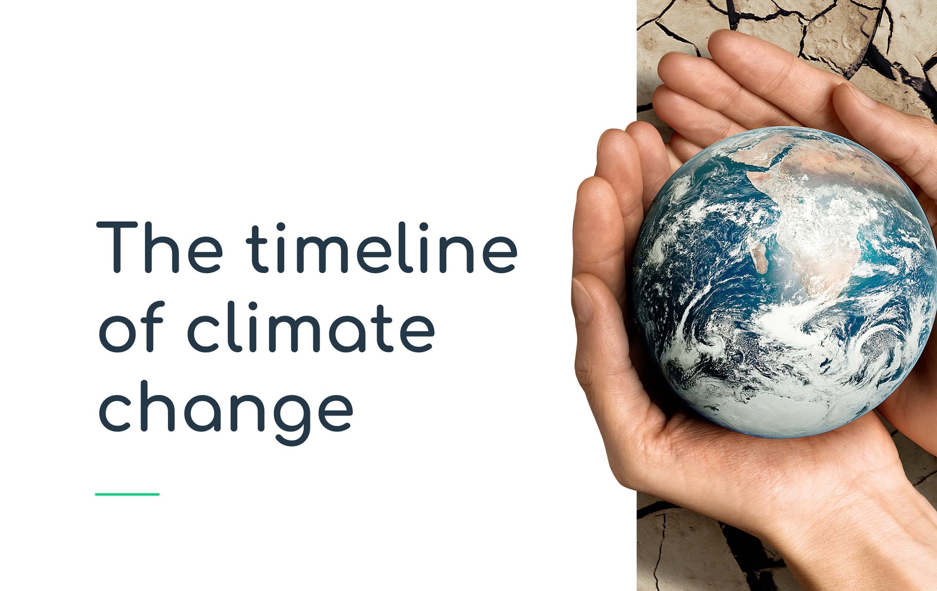 The timeline of climate change