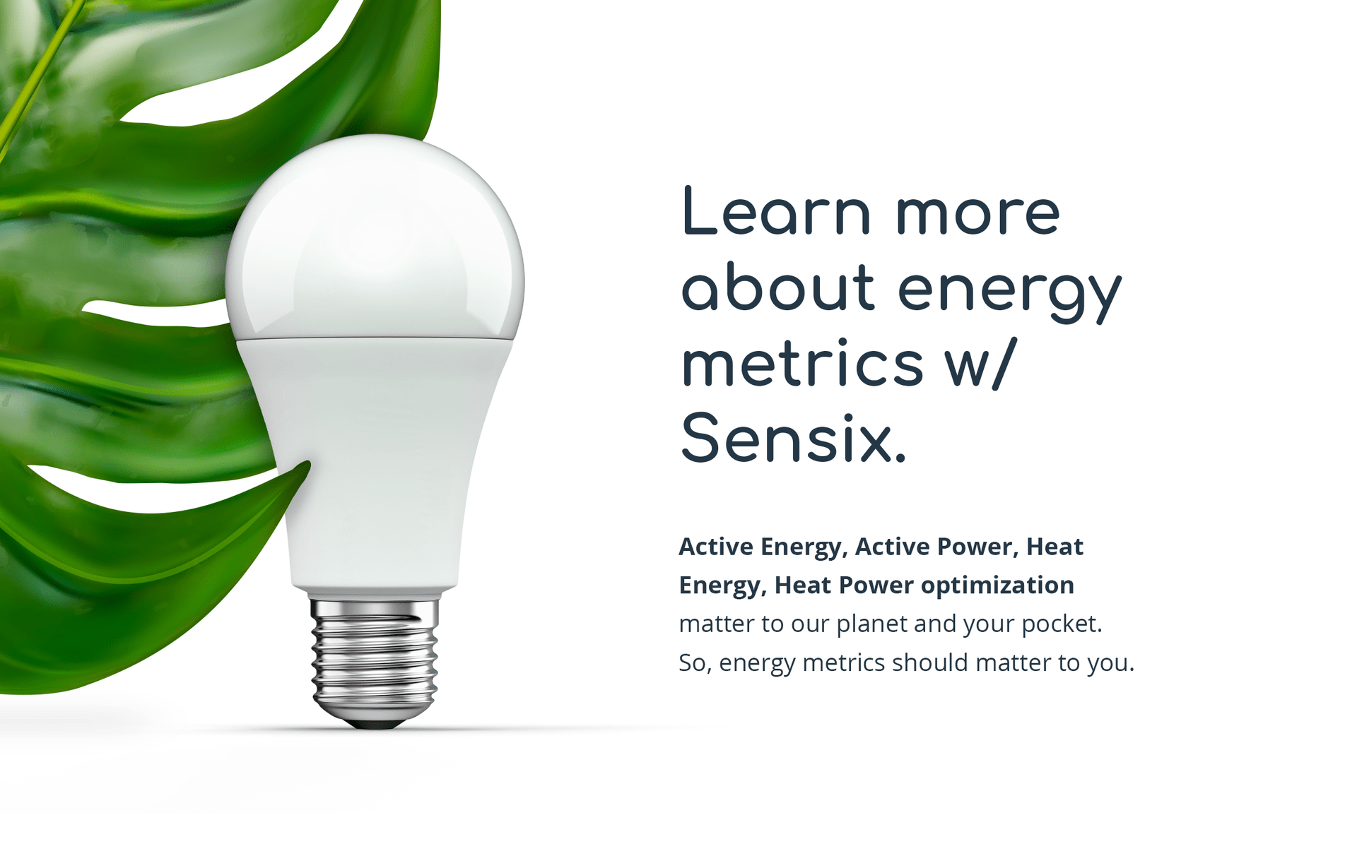 Learn more about energy metrics w/ Sensix
